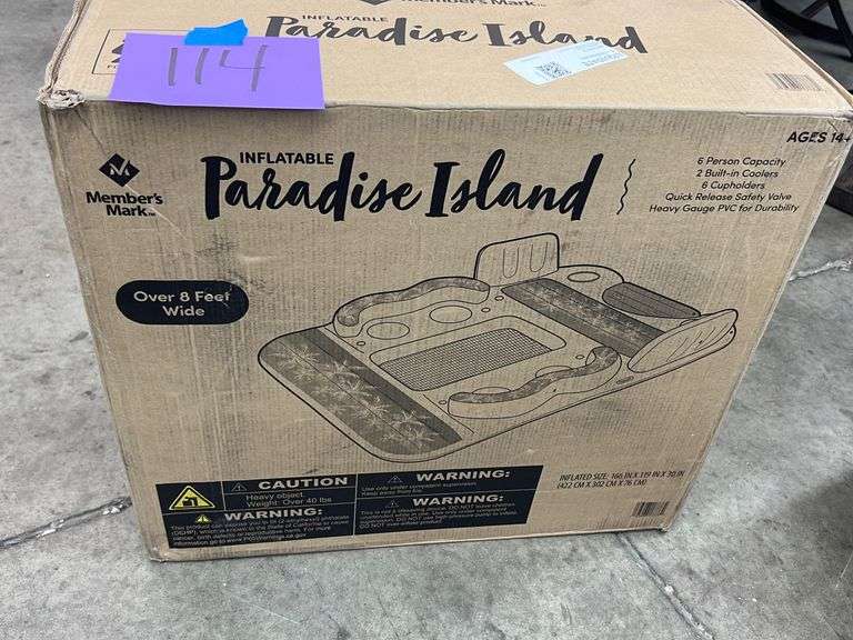 INFLATABLE PARADISE ISLAND IN BOX - Earl's Auction Company