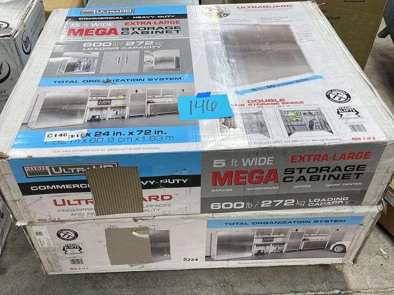 SEVILLE CLASSICS MEGA STORAGE CABINET IN BOX - Earl's Auction Company
