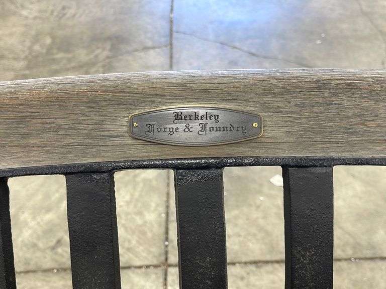 BERKELEY FORGE & FOUNDRY OUTDOOR GLIDER BENCH - Earl's Auction Company