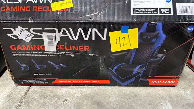 RESPAWN GAMING RECLINER IN BOX - Earl's Auction Company