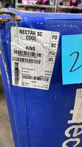 NECTAR KING SIZE MATTRESS IN BOX - Earl's Auction Company