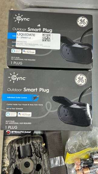 3PC LOT - STEALTH TRAIL CAM & (2) OUTDOOR SMART PLUGS - Earl's Auction ...