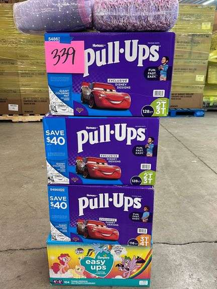 (4) BOXES OF PULL UPS & EASY UPS - Earl's Auction Company