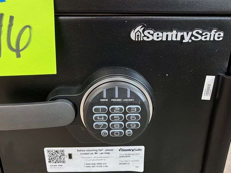 SENTRY SAFE FIRE-SAFE W/ CODE - Earl's Auction Company