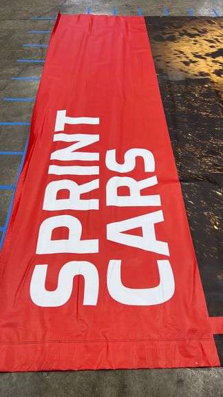 11x22FT SPRINT CAR RACING BANNER - Earl's Auction Company