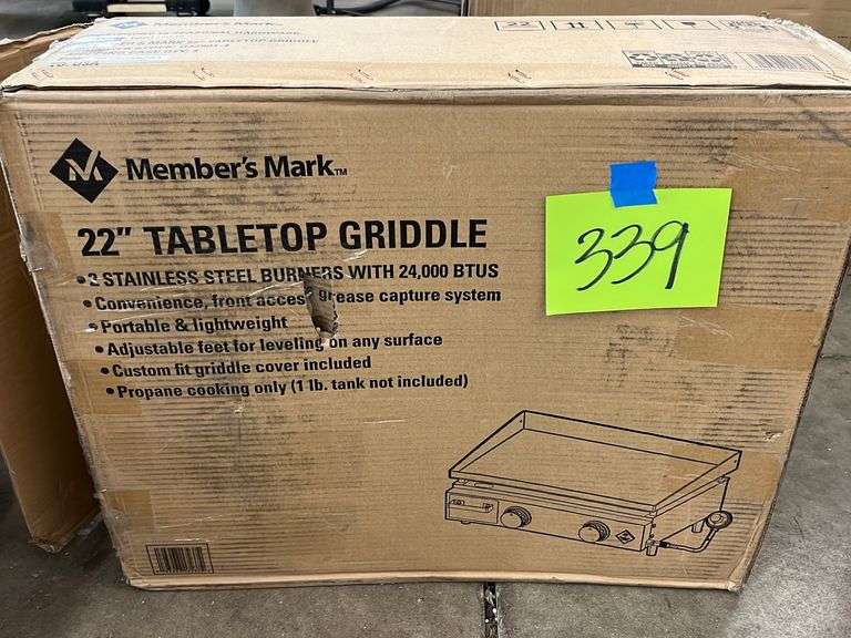 22" TABLETOP GRIDDLE IN BOX - Earl's Auction Company