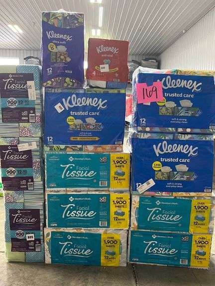 (12) PACKS OF FACIAL TISSUE (12 BOXES PER PACK) - Earl's Auction Company