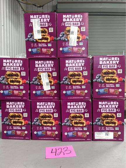 (10) BOXES OF NATURES BAKERY FIG BARS - Earl's Auction Company