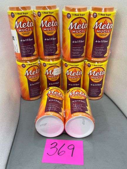 (10) CONTAINERS OF META MUCIL FIBER SUPPLEMENT - Earl's Auction Company