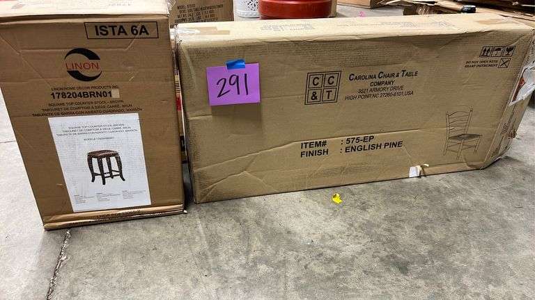 (2) ASSORTED STOOLS IN BOXES - Earl's Auction Company