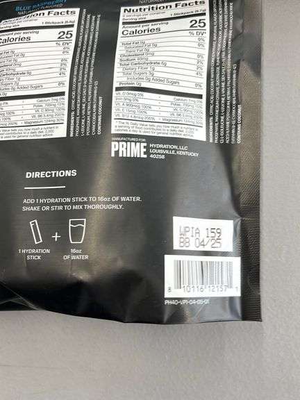 (5) PACKS OF PRIME HYDRATION DRINK MIX - Earl's Auction Company