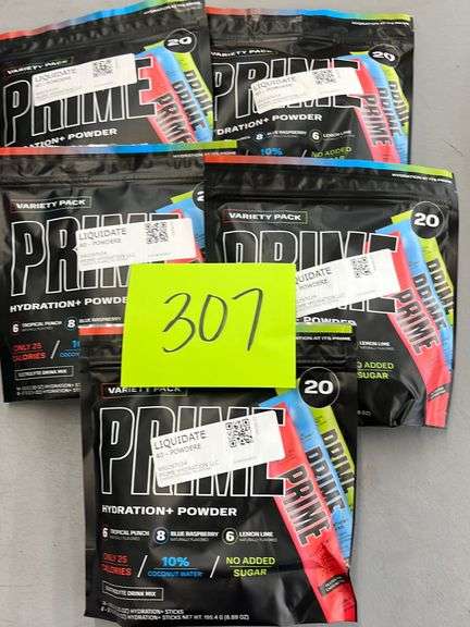 (5) PACKS OF PRIME HYDRATION DRINK MIX - Earl's Auction Company