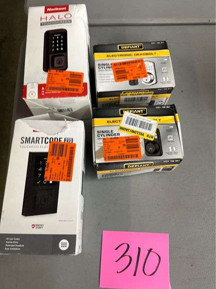 (4) ASSORTED ELECTRONIC DOOR LOCKS IN BOXES - Earl's Auction Company