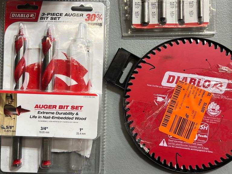 9PC DIABLO TOOL LOT - SEE PHOTOS - Earl's Auction Company