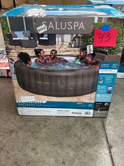 SALUSPA MONACO PORTABLE SPA IN BOX - Earl's Auction Company
