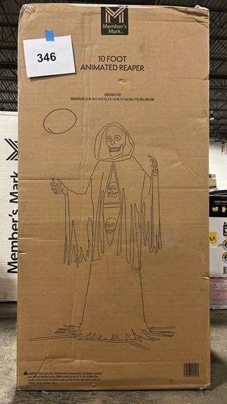10FT ANIMATED REAPER IN BOX - Earl's Auction Company