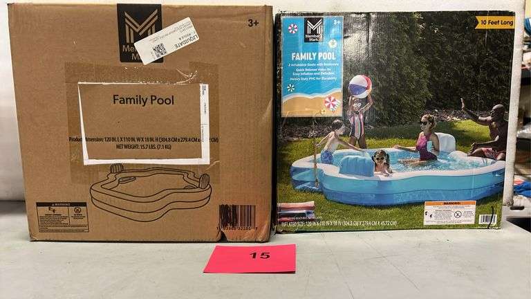 (2) FAMILY POOLS IN BOXES - Earl's Auction Company
