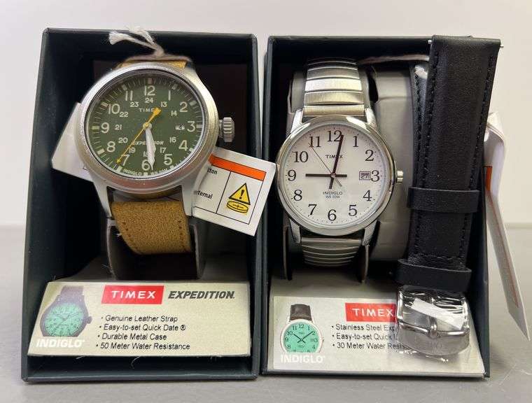 (2) TIMEX MENS WATCHES W/ BOXES - Earl's Auction Company