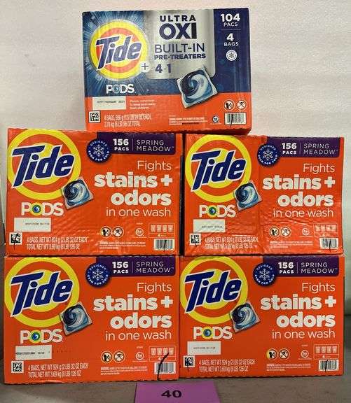 (5) BOXES OF TIDE PODS - Earl's Auction Company