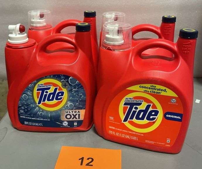 (4) JUGS OF TIDE DETERGENT - Earl's Auction Company