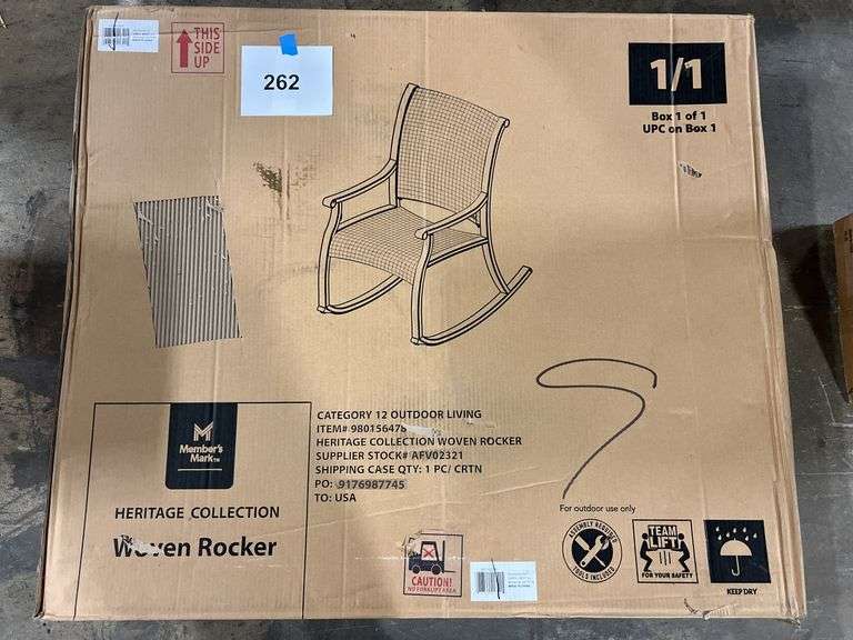 HERITAGE WOVEN ROCKER IN BOX - Earl's Auction Company