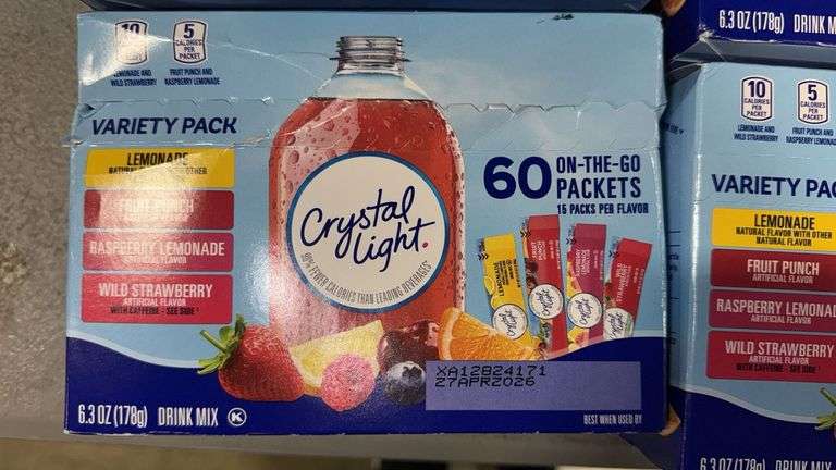 (12) BOXES OF CRYSTAL LIGHT - Earl's Auction Company