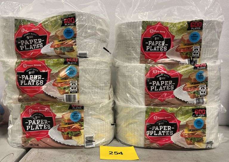 (6) PACKS OF PAPER PLATES - Earl's Auction Company
