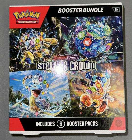 OPENED POKEMON STELLAR CROWN BOOSTER BUNDLE BOX (6 BOOSTER PACKS TOTAL ...