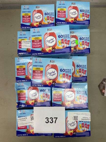 (12) BOXES OF CRYSTAL LIGHT - Earl's Auction Company