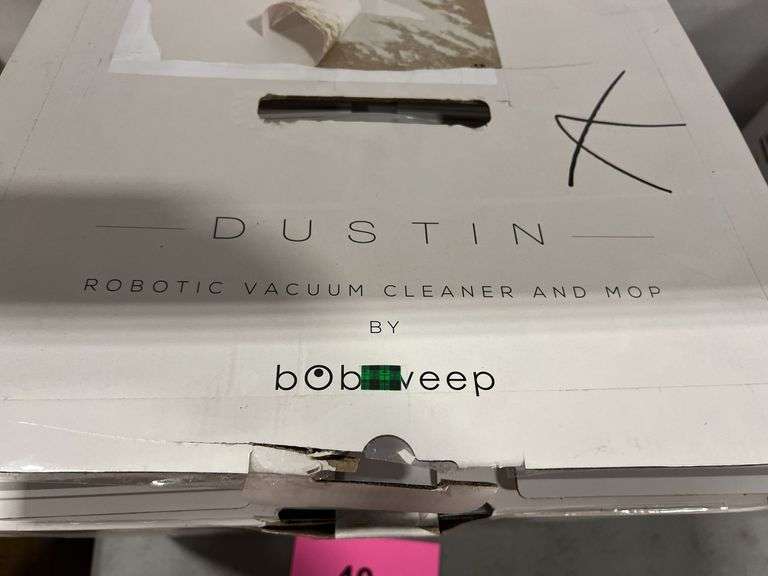 BOBSWEEP DUSTIN ROBOT VACUUM IN BOX - NAVY - Earl's Auction Company