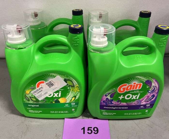 (4) JUGS OF GAIN DETERGENT - Earl's Auction Company