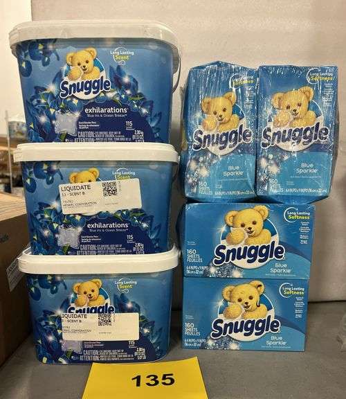 5PC SNUGGLE LAUNDRY LOT - SCENT PACS & DRYER SHEETS - Earl's Auction Company
