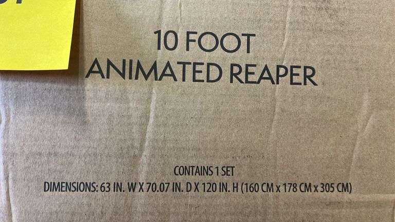 10FT ANIMATED REAPER IN BOX - Earl's Auction Company
