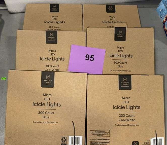(6) BOXES OF MICRO LED ICICLE LIGHTS - Earl's Auction Company
