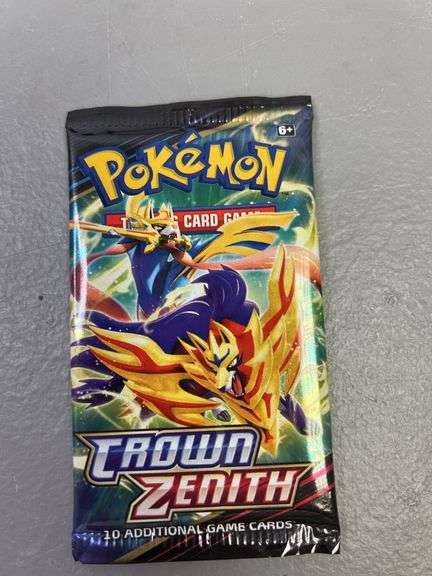 (10) OPENED POKEMON CROWN ZENITH BOOSTER PACKS - Earl's Auction Company
