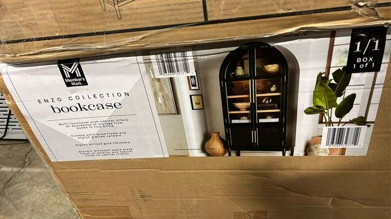 ENZO COLLECTION CABINET & BOOKCASE IN BOXES - BROWN & BLACK - Earl's ...