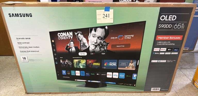 SAMSUNG 65" OLED 4K SMART TV IN BOX - Earl's Auction Company