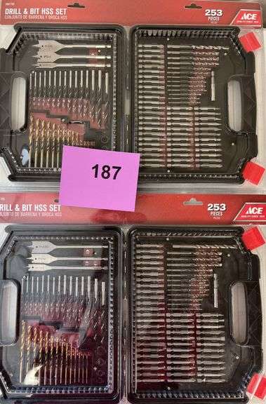 (2) ACE 253PC DRILL & BIT HSS SETS - Earl's Auction Company