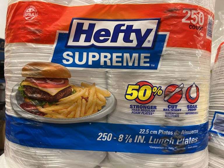 (8) PACKS OF HEFTY FOAM PLATES - Earl's Auction Company