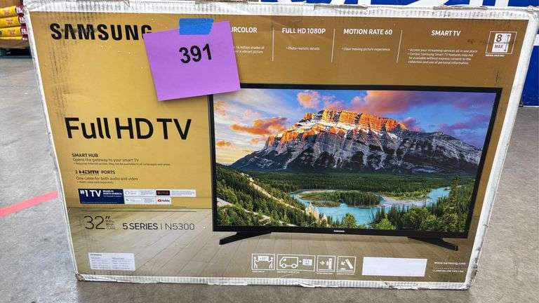 SAMSUNG 32" TV IN BOX - Earl's Auction Company