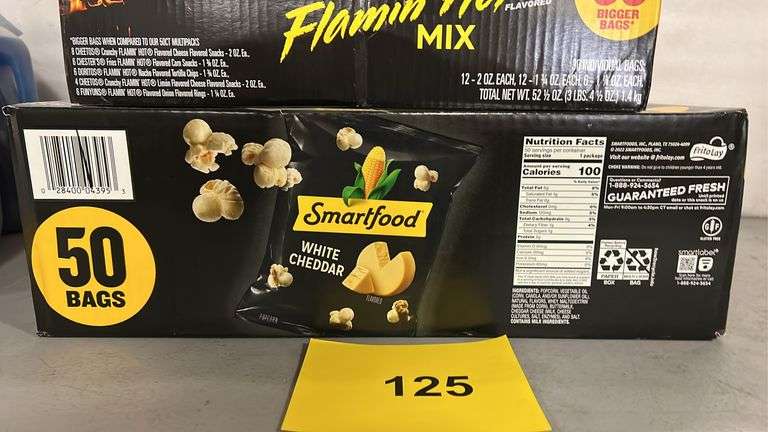 (3) BOXES OF SNACKS - FLAMIN HOT MIX & SMARTFOOD POPCORN - Earl's ...