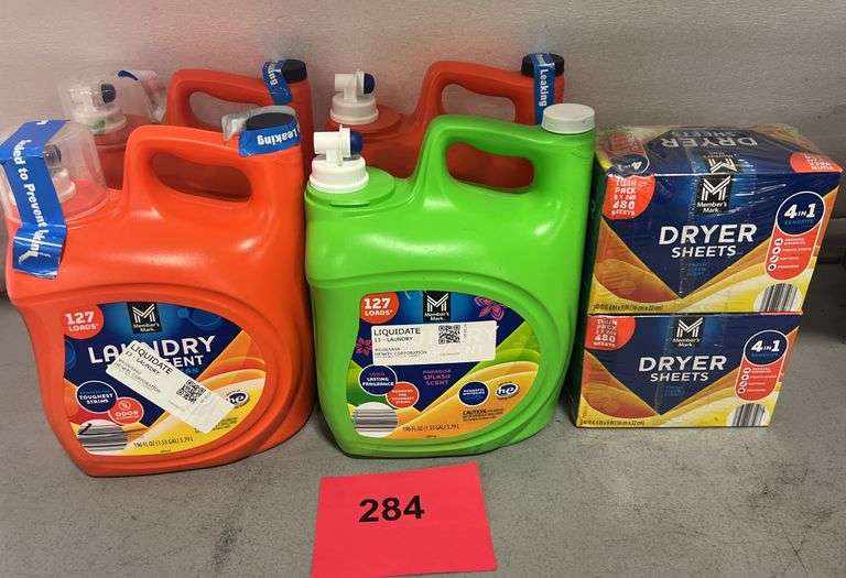 6PC LAUNDRY LOT - DETERGENT & DRYER SHEET - Earl's Auction Company