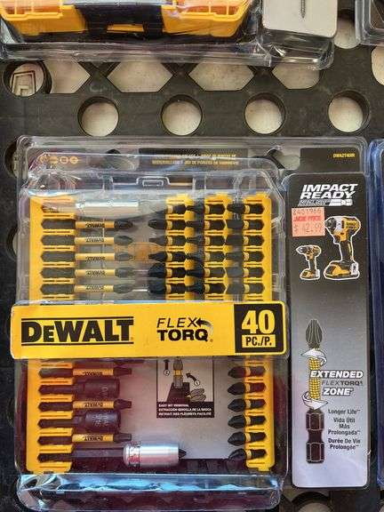 DEWALT 40PC SCREWDRIVING BIT SET & (3) 32PC BIT SETS - Earl's Auction ...