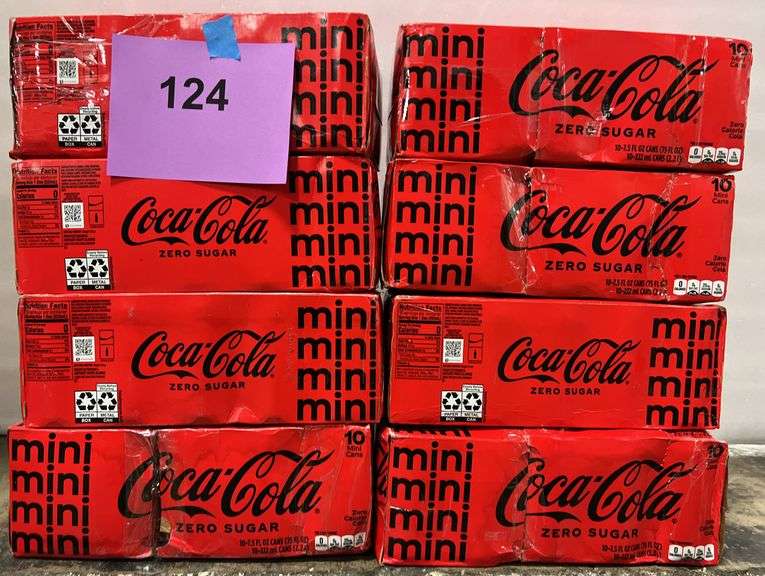(8) BOXES OF COCA COLA ZERO SUGAR - Earl's Auction Company