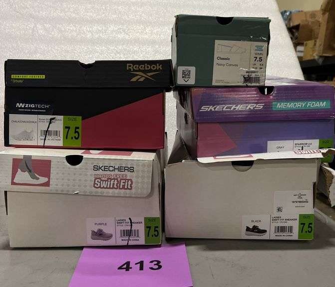 (5) PAIRS OF WOMENS SHOES - SIZE 7.5 - Earl's Auction Company
