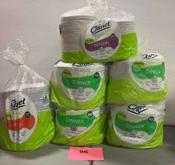 (6) PACKS OF CHINET PAPER PLATES - Earl's Auction Company