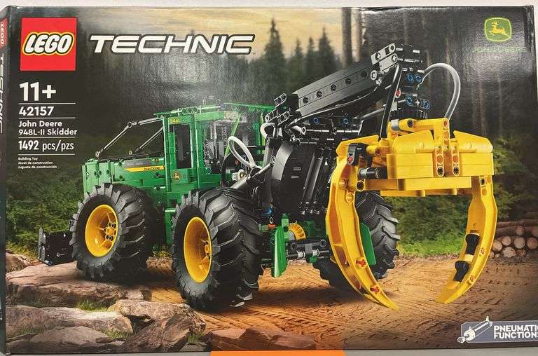 LEGO TECHNIC JOHN DEERE 948L-II SKIDDER SET IN BOX - Earl's Auction Company