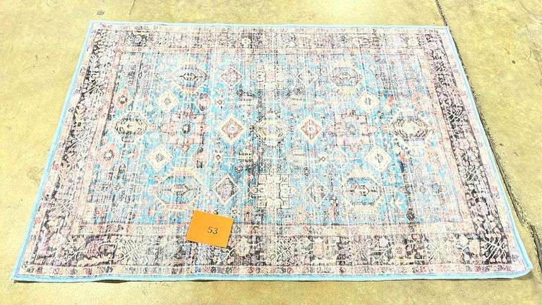 EVERWASH CALLAGHAN 4FTx6FT WASHABLE AREA RUG - Earl's Auction Company