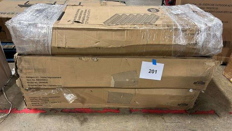 AS IS - (3) 6 TIER SHELVING RACKS IN BOXES - Earl's Auction Company