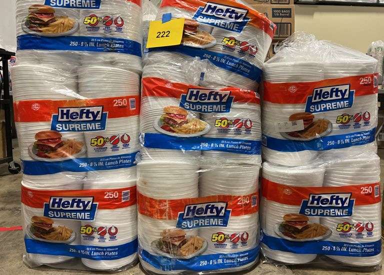 (8) PACKS OF HEFTY FOAM PLATES - Earl's Auction Company